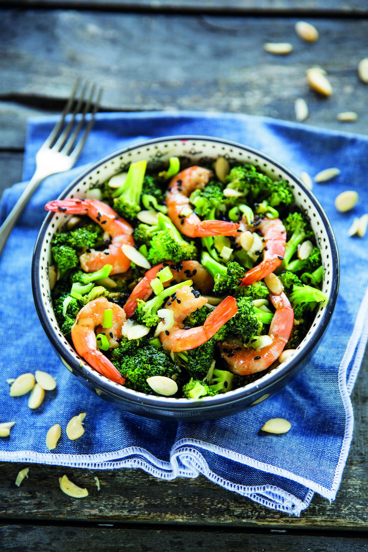 Broccoli saltati con gamberi alla soia e miele - SuperSigma