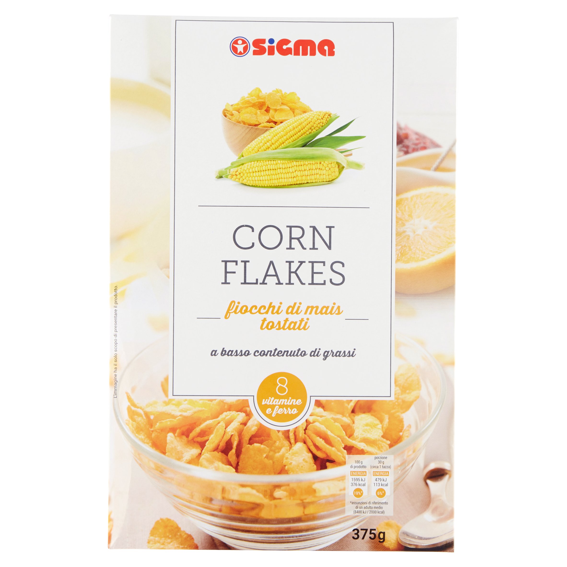 Sigma Corn Flakes fiocchi di mais tostati 375 g - SuperSIGMA
