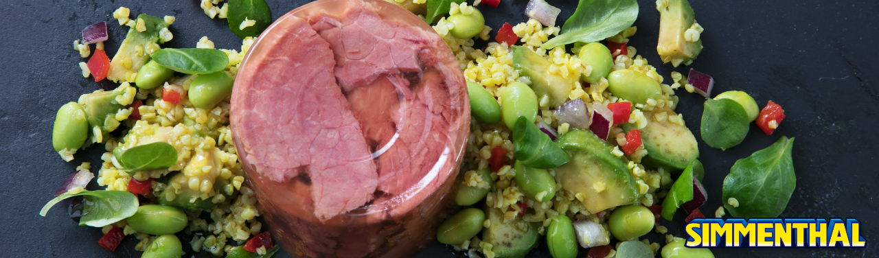 Simmenthal con fagioli verdi, avocado e songino - SuperSIGMA