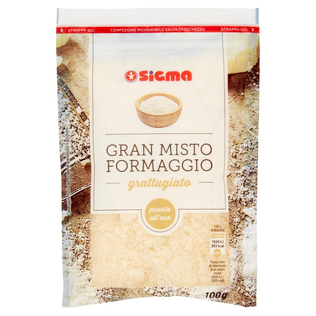 Sigma Gran Misto Formaggio grattugiato 100 g - SuperSigma